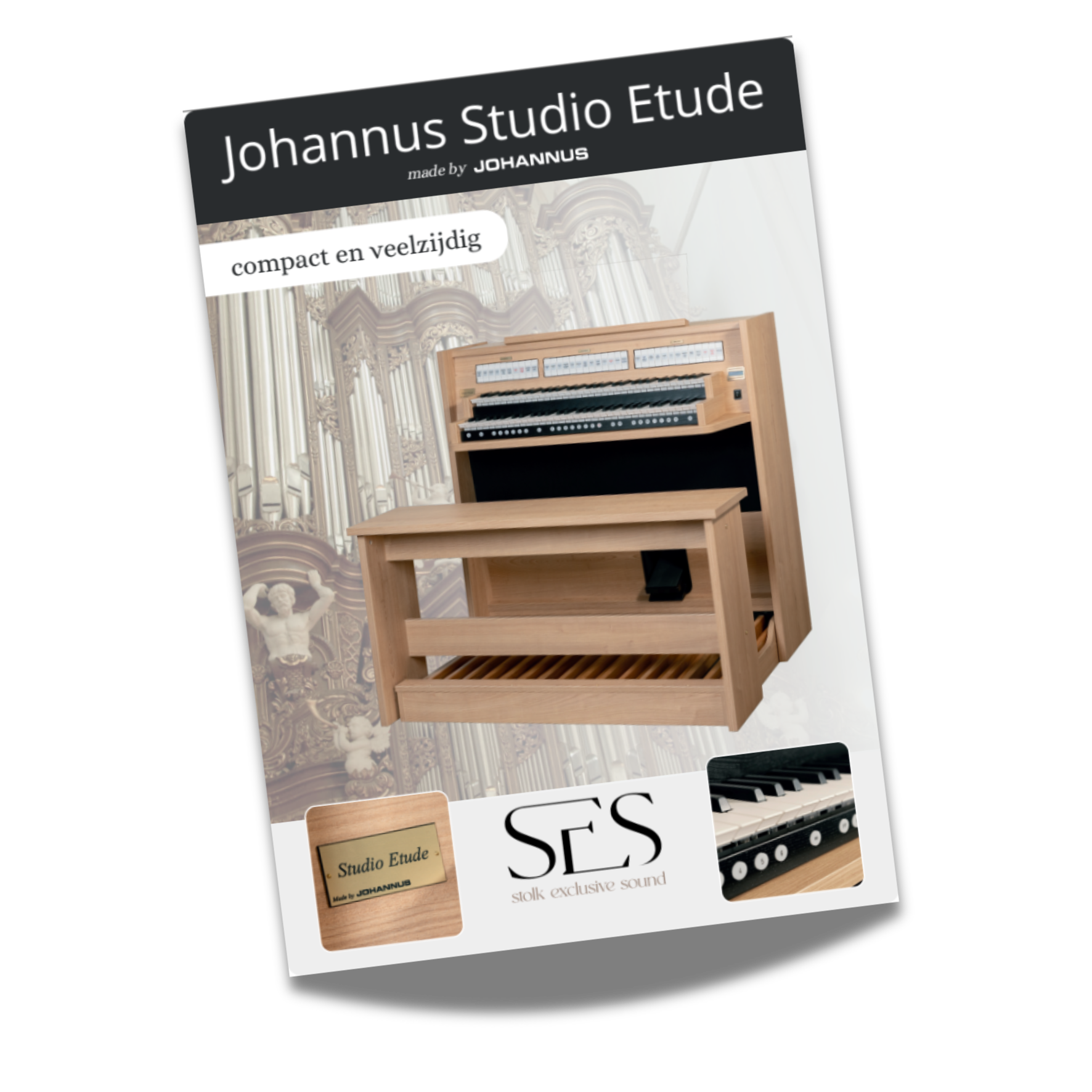 Johannus Studio Etude Charcoal Black - Compact en veelzijdig!